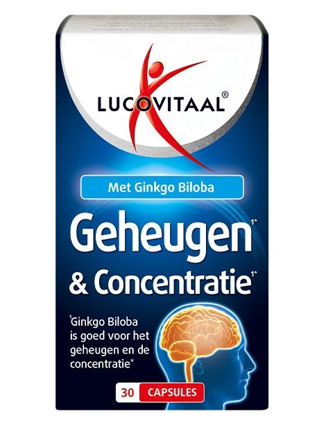 Lucovitaal Geheugen & concentratie 30 Capsules – AtHomePharma